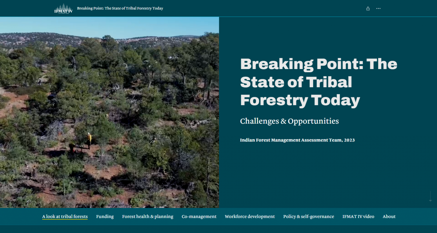 Learn More about Tribal Forestry with this Interactive, Multimedia Story Map - Cow Creek Band of ...